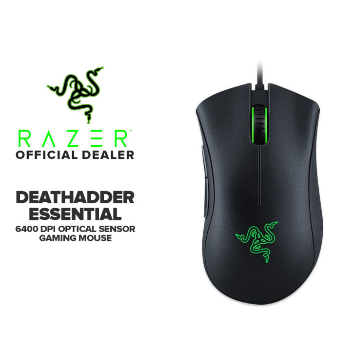 Razer DeathAdder Essential 6,400 DPI Optical Sensor Gaming Mouse ...