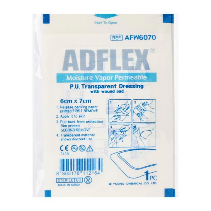 YOUNG Adflex Transparent Dressing With Pad 6X7 CM | Lazada Singapore