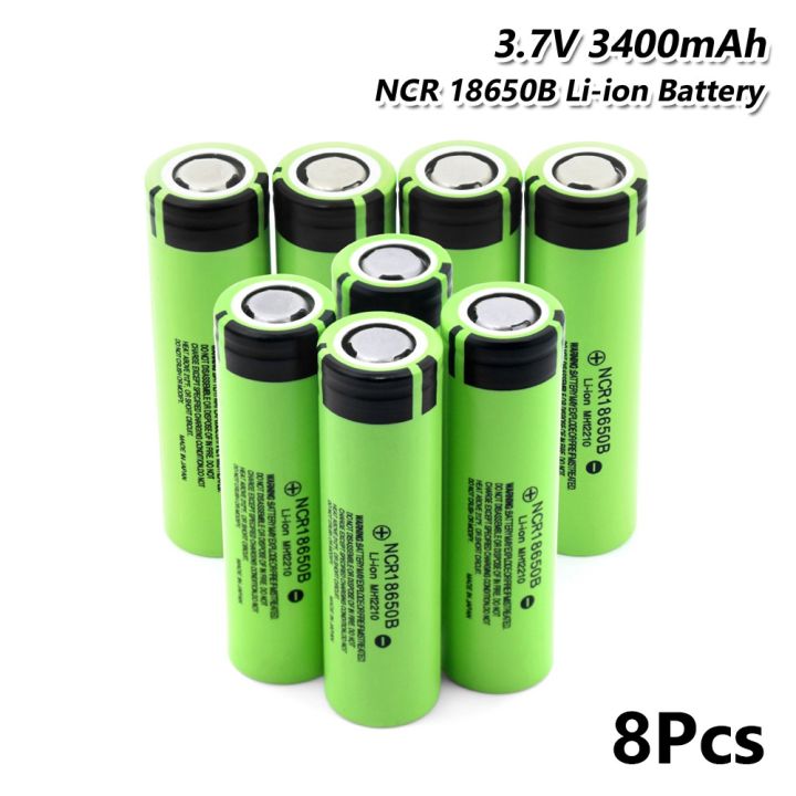 Panasonic Original 18650 battery 3400mah 3.7V high-current battery ncr18650B Rechargeable ...
