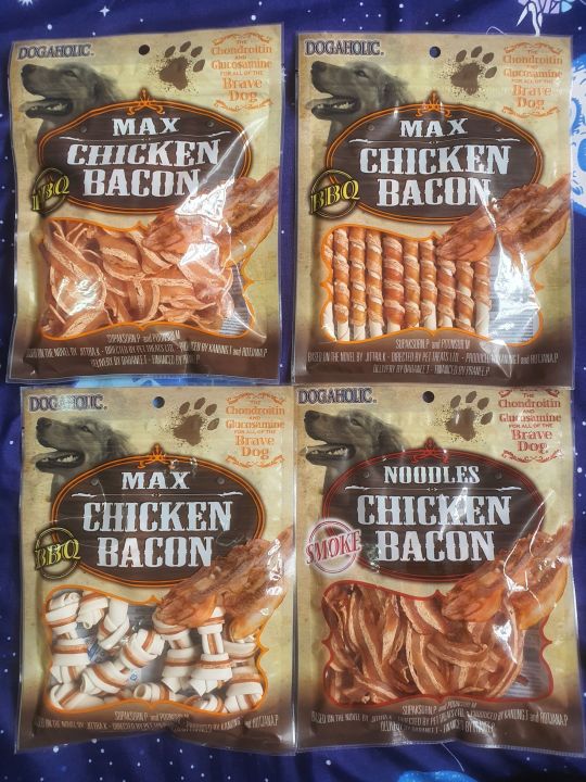 ซื้อ 1 แถม 1 MAX CHICKEN BACON ขนมหมา ขนาดบรรจุ 120 กรัม | Lazada.co.th