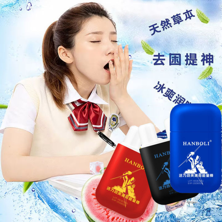 EFFECTIVE HANBOLI Awakening Stick Double-hole Nasal Inhaler Vitality ...