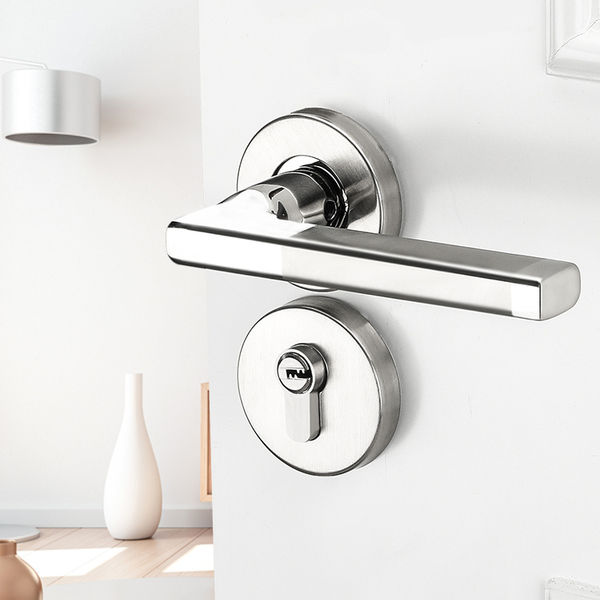 Stainless Steel Mute Door Locked Modern Wood Interior Door Lock Set ...