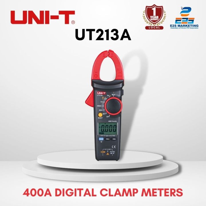 UNI-T Digital Clamp Multimeter 400A UT-213A, AC current/ AC/DC voltage ...