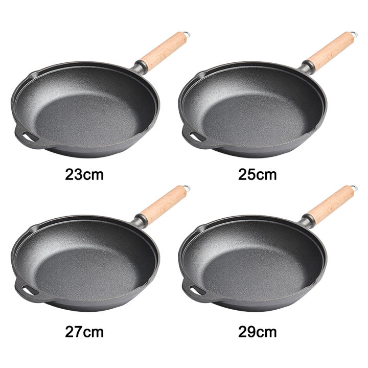 Cast Iron Skillet Pre-Seasoned Chefs Pan with Handle for Indoor ...