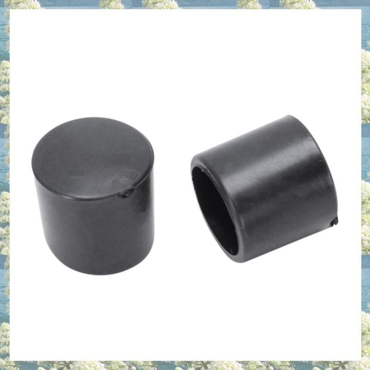 150 Pcs Black Rubber PVC Flexible Round End Cap Round 12mm Foot Cover ...
