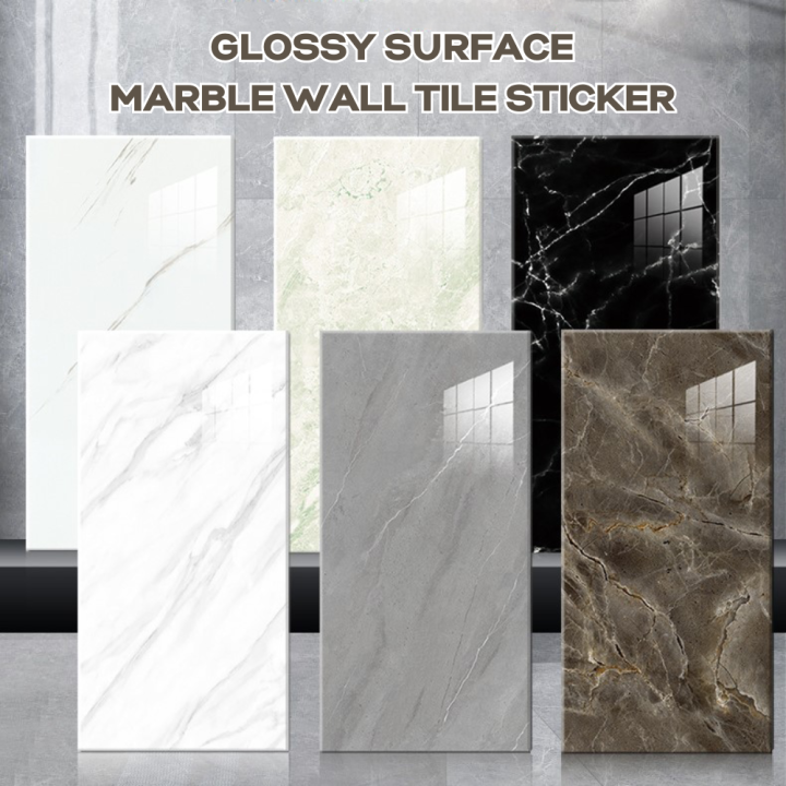 Marble Wall Tile Paper Kitchen Wall Sticker Wall Paper Bathroom ...