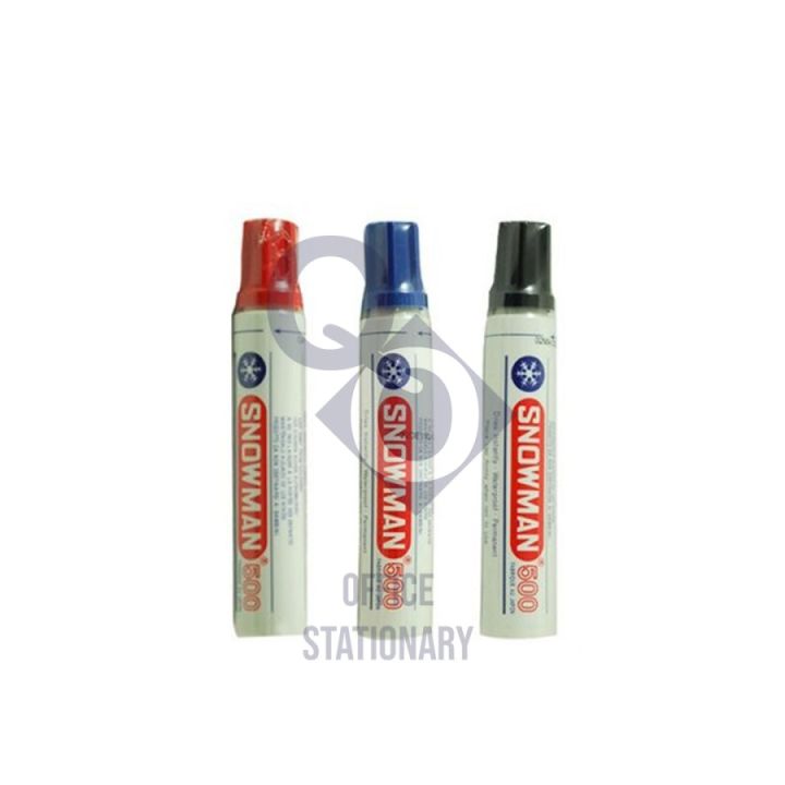 Spidol Jumbo Permanen 500 Snowman - Spidol Permanent Besar | Lazada ...
