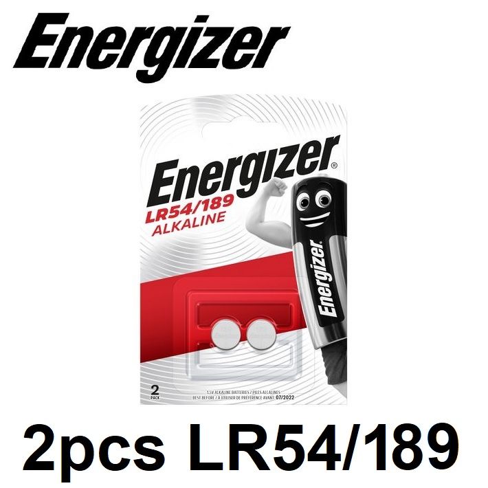 Energizer LR54 189 (2pcs) 1.5v Alkaline Button Cell Battery in Blister ...