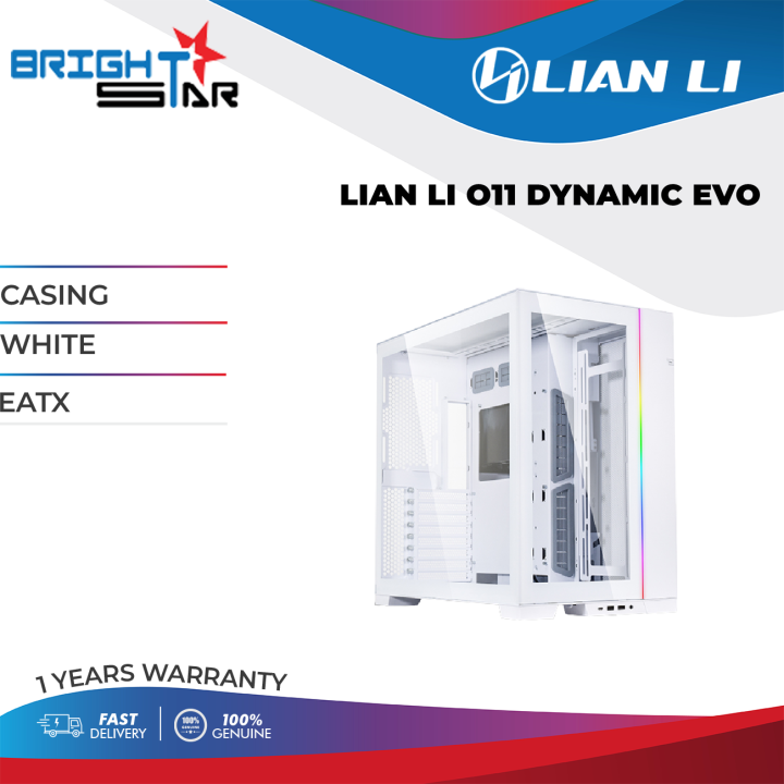 PC CASE / LIAN LI O11 DYNAMIC EVO / (WHITE,BLACK) / EATX / 1Y WARRANTY ...