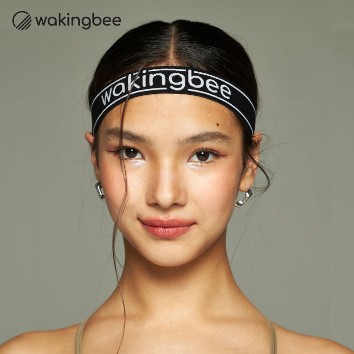 Wakingbee by Mark Kim WB Headband (Black) ผ้าคาดผม ออกกำลังกาย ยืดหยุ่นดี มีซิลิโคนกันหลุด สีสวย ...