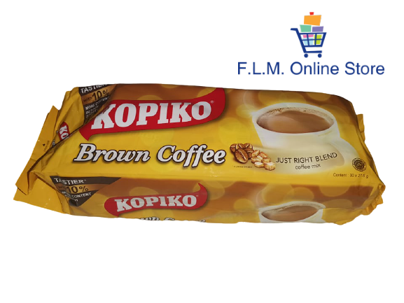 Kopiko Brown Coffee 3 in 1 single pack 27.5g x 30s | Lazada PH