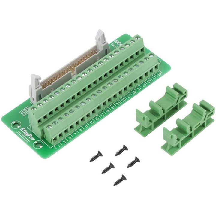 (NITO) IDC40P 40Pin Connector Strip Breakout Board Terminal Block Plug ...