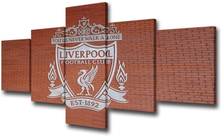 5 Piece Liverpool Football Club LFC Youll Never Walk Alone Pictures ...
