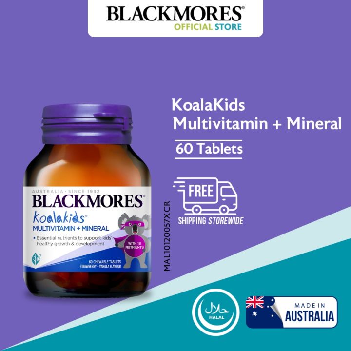 ♭Blackmores Koala Kids Multivitamin + Mineral Chewable Tablet (60's ...