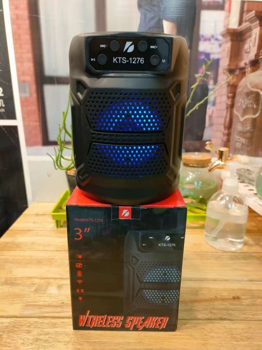 ลำโพงไร้สายบลูทูธ KTS-1276 ลำโพงพร้อมเครื่องเล่นการ์ด USB/TF ลำโพงพกพา ...