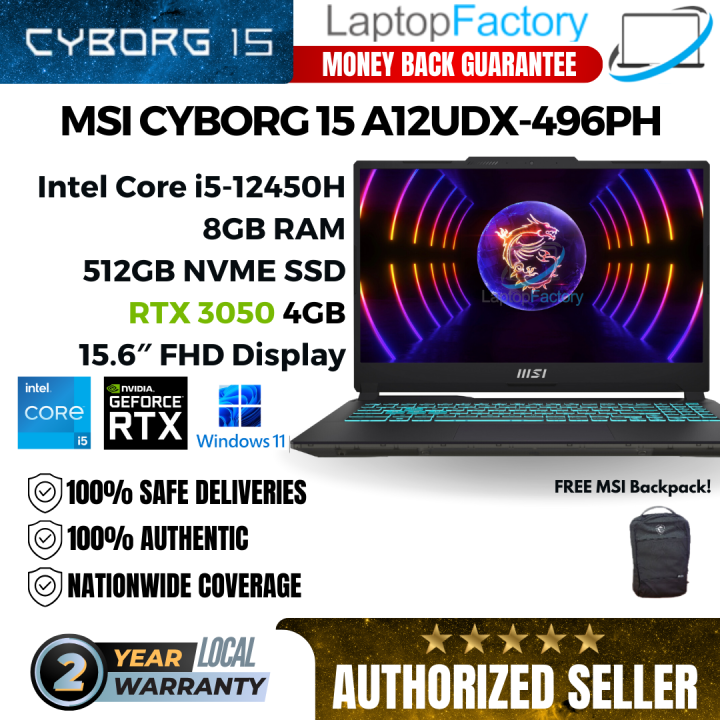MSI Cyborg 15 i5/i7/i9 Ryzen 5/7 8/16 GB 512GB 15.6" FHD IPS RTX ...