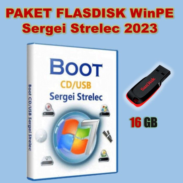 Paket Flasdisk WINPE Sergei Strelec 2023 | Lazada Indonesia