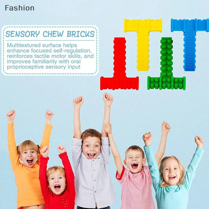 SEHENA Sensory Chew Tubes Toys for Autistic Children T Shape Oral Motor ...