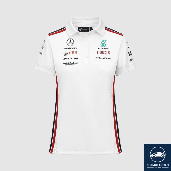 Mercedes-AMG Petronas Women's 2023 Team Polo - White (Official F1 Merch ...