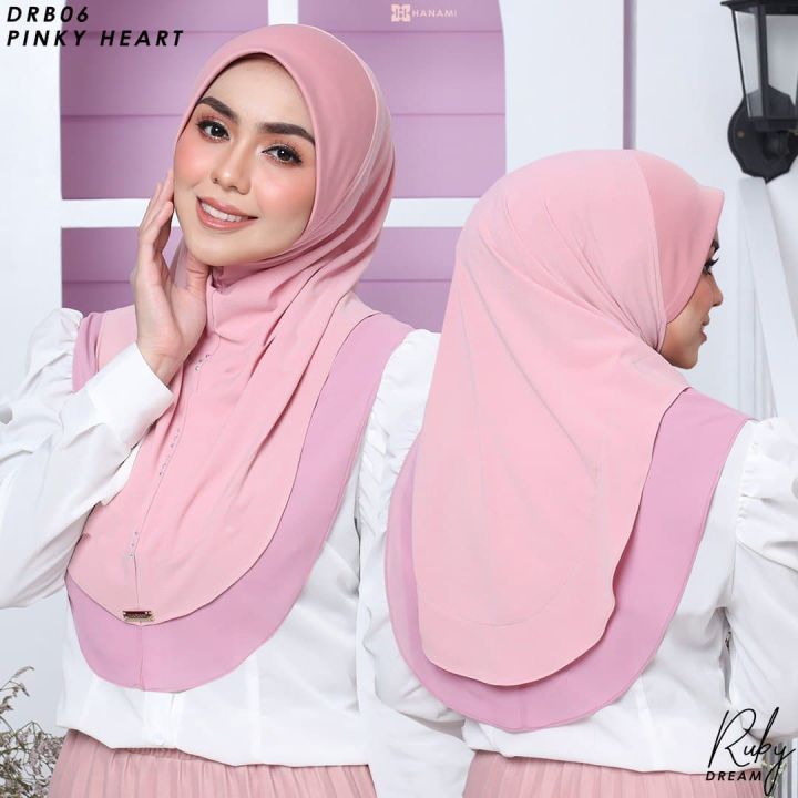 DREAM RUBY INSTANT HIJAB BY HIJABSBYHANAMI (100% ORIGINAL) TUDUNG ...