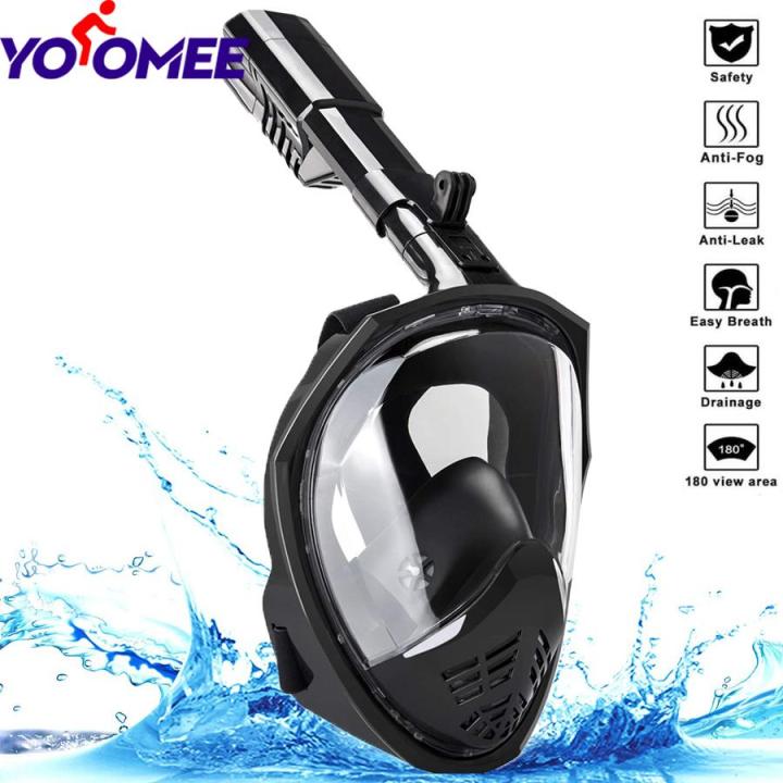 Yoomee Snorkel Full Face Mask, Mặt Nạ Lặn Scuba Chống Sương Mù Chống Rò ...