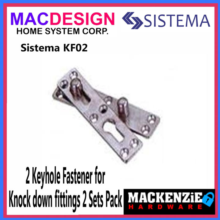 Sistema KF02 2 Keyhole Fastener for Knock down fittings 2 Sets Pack MACDESIGN HOME (OFFICIAL ...