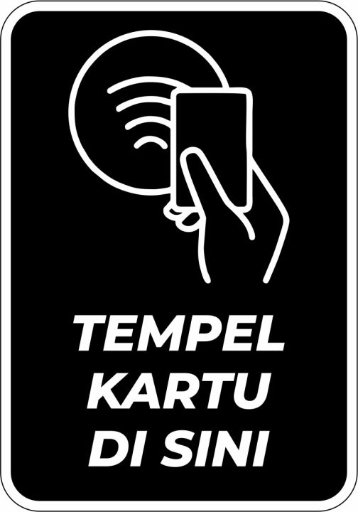 STIKER VINYL TEMPEL KARTU DISINI | Lazada Indonesia