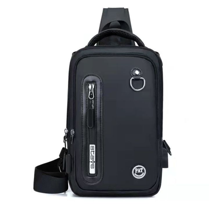 CH MOBILE.กระเป๋าคาดอกผช กันน้ำ ผ้าออกซ์ฟอร์ด ใช้งานได้หลากหลาย พกพา ...