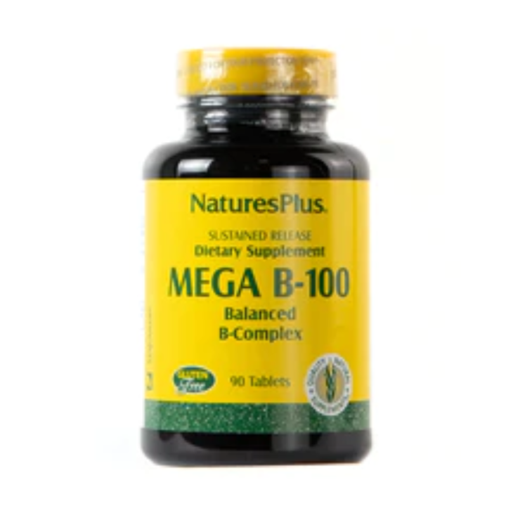 Pharmacopoeia | Nature's Plus Mega B-100 Sustained Release B Complex 90 ...