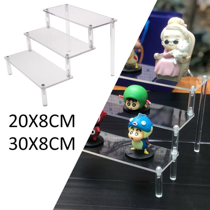 Acrylic Riser Clear Display Rack Kitchen Organizer Storage Rack Toy ...