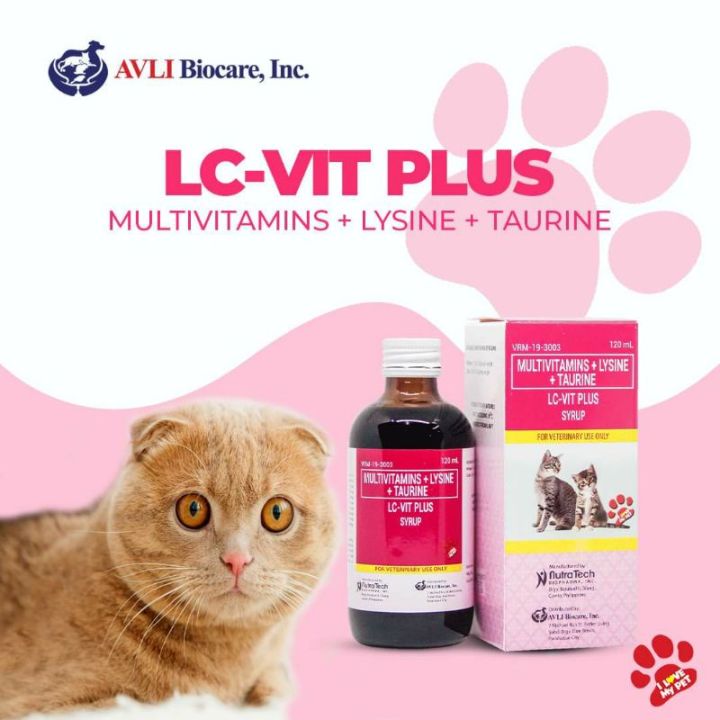 LC-VIT PLUS CAT/LC-VIT PET MULTIVITAMINS SYRUP (MULTIVITAMINS + LYSINE ...