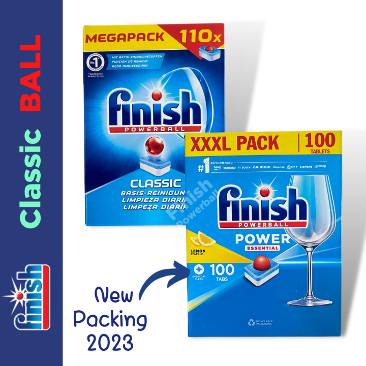 Finish PowerBall Classic and Finish Powerball Essential 🔴 ก้อนล้างจาน ...