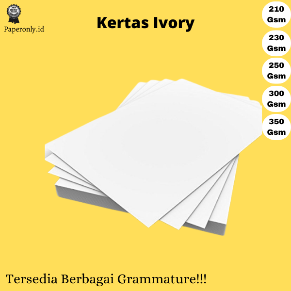 Kertas Ivory A4 210 gsm 230 gsm 250 gr 300 gsm 350 gr isi 100 lembar ...