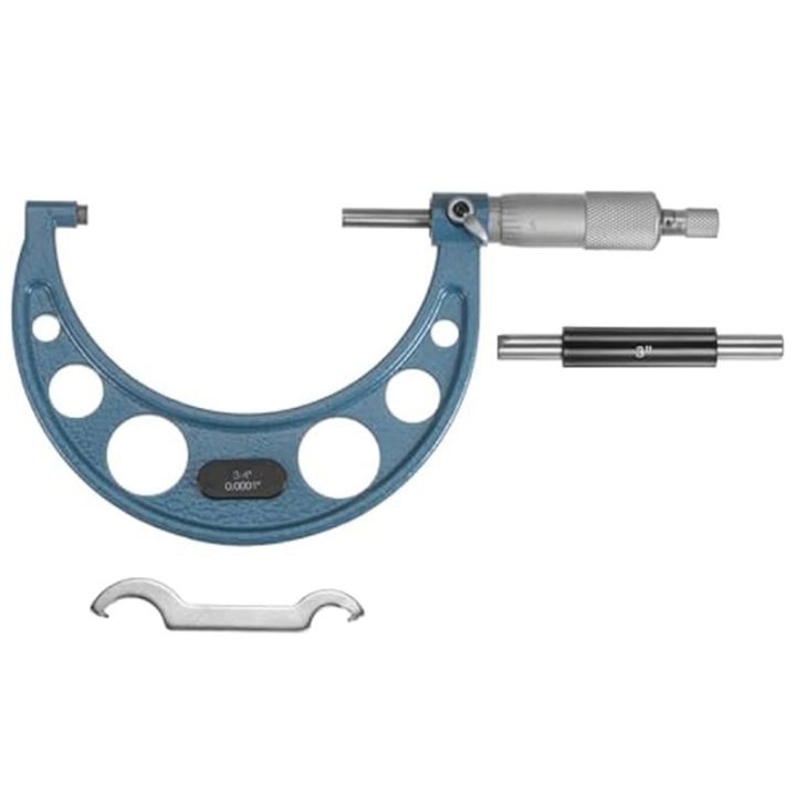Outside Micrometer Machinist Micrometer 3-4 Inch, 0.0001 Inch ...