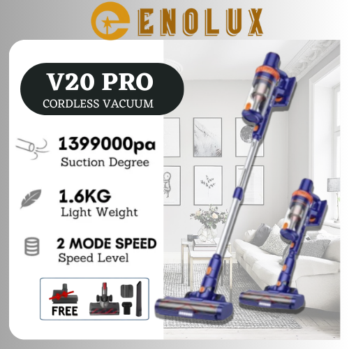 🎉{READY STOCK}🎉 ENOLUX V20 Hypersonic Cordless Vacuum Cleaner Wireless ...