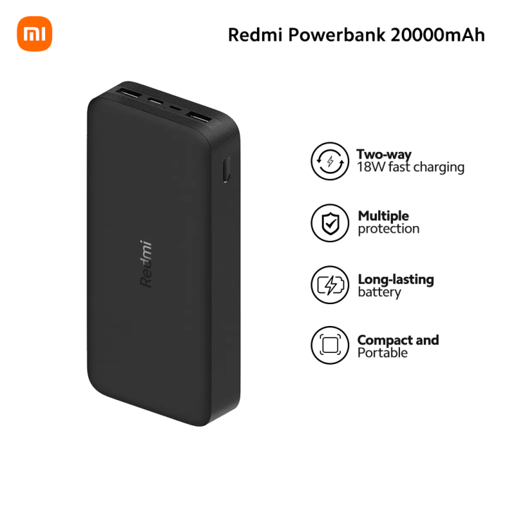 Xiaomi 20000mAh Redmi Fast Charge Power Bank | Lazada PH