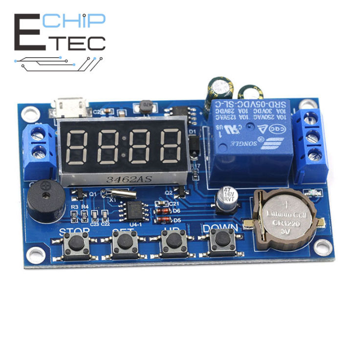 Clock Control Switch Delay Timer Controller Board With Buzzer Alarm 12V ...