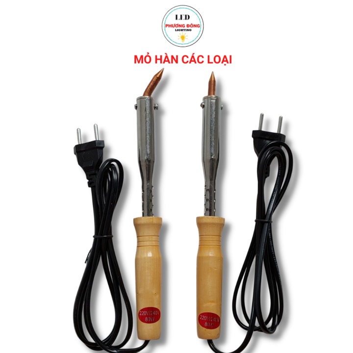 Mỏ hàn điện 40W 60W 80W Cán Gỗ - Cán Nhựa | Lazada.vn