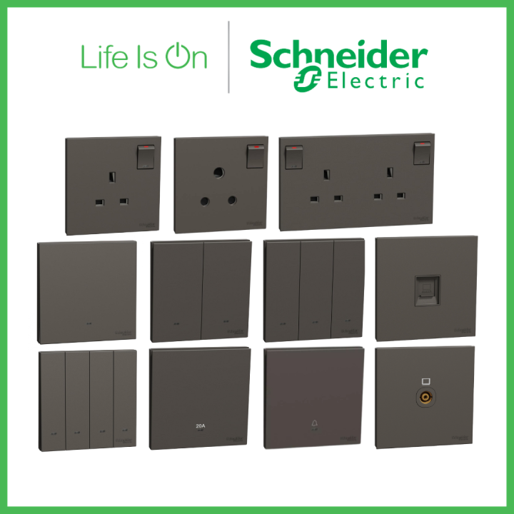 Schneider AvatarOn C Switches & Sockets / 13A Switch Socket / Door Bell Switch with SIRIM | Lazada