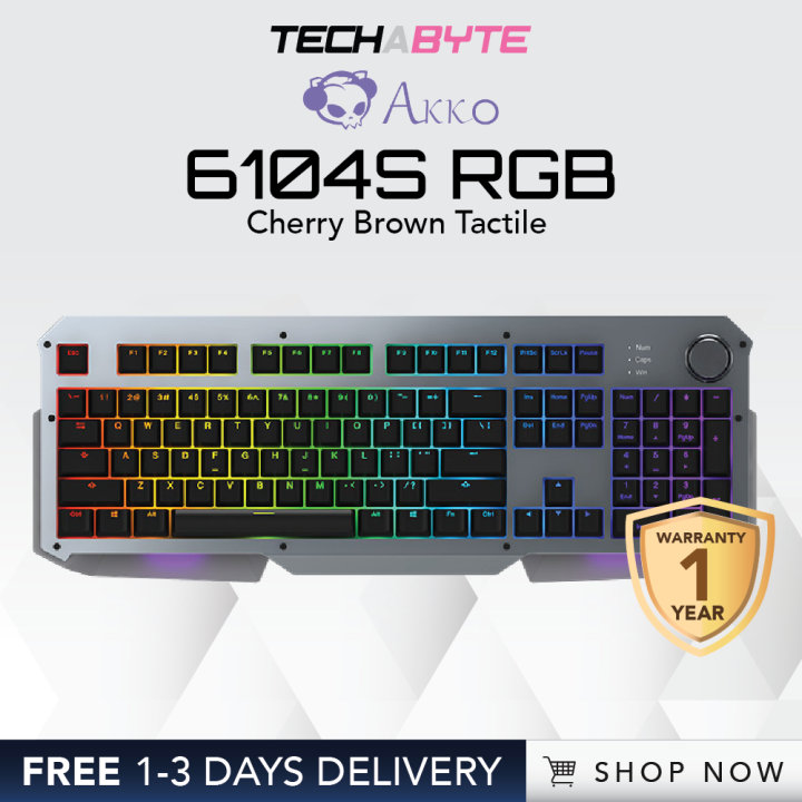AKKO 6104S RGB Keyboard - Cherry Brown Tactile | Lazada Singapore