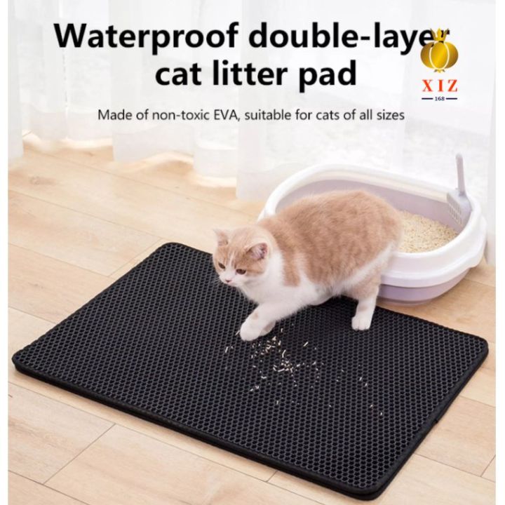 EVA Cat Litter Pad Waterproof Cat Litter Trapper Mat Double Layer Cat ...