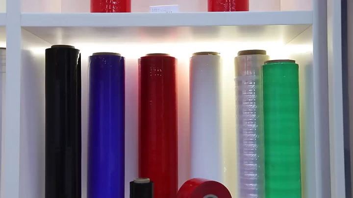 Blue Metallic Tinted Extended Core Pallet Stretch Shrink Wrap 400mm Ext ...