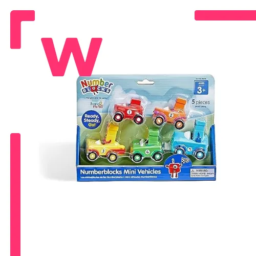 Numberblocks Mini Vehicles Numberblocks Character Cars - Pack of 5 ...
