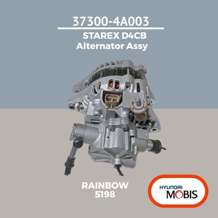 373004A003 Alternator Assy for HYUNDAI Starex D4CB [Mobis Original] Part#; 37300-4A003 | Lazada PH
