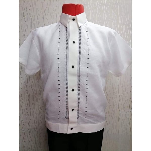 Polo Jacket Gusot Mayaman/ Office Uniform/ Linen/ Polo Barong | Lazada PH