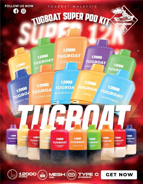 [Flavor lagi sedap dari ASDF] 100% Original Tugboat Super 12000 ...