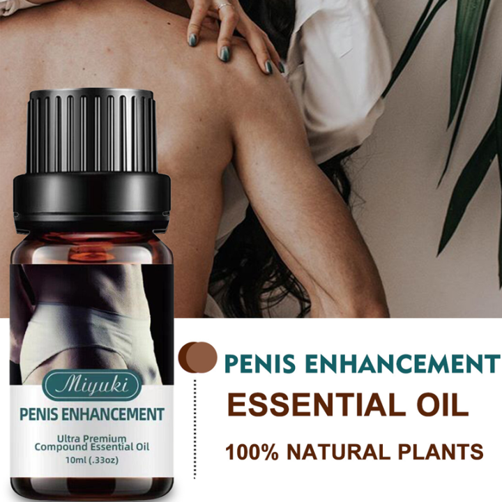Miyuki 10ml น้ำมันนวดสมุนไพร ยาเพี่มขนาดชาย น้ำมันนวดท่านชาย ใหญ่ขึ้น