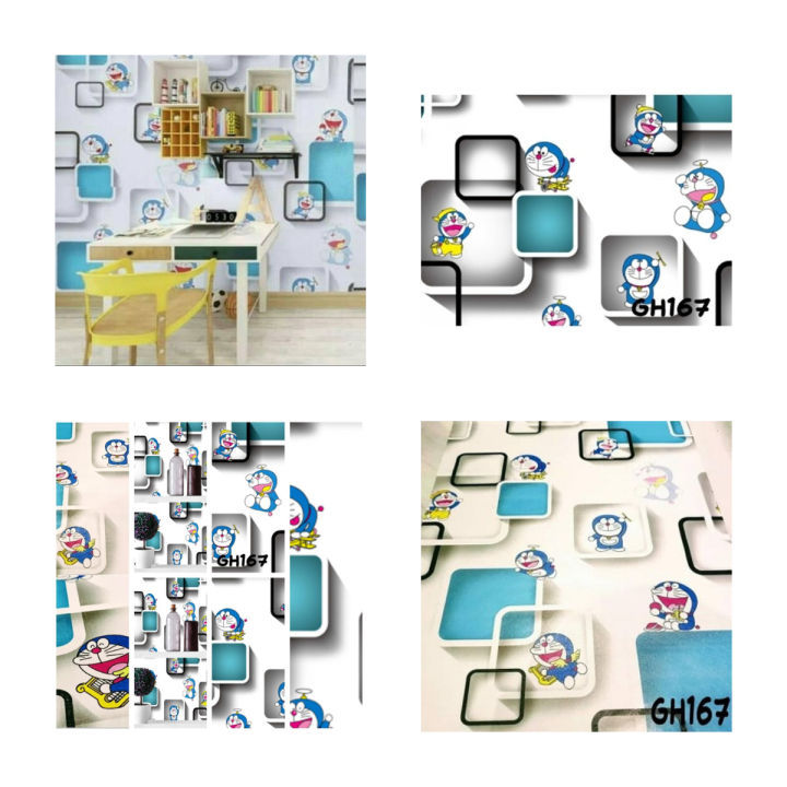 PREMIUM WALLPAPER DINDING KARAKTER DORAEMON UNTUK DEKORASI KAMAR ANAK ...