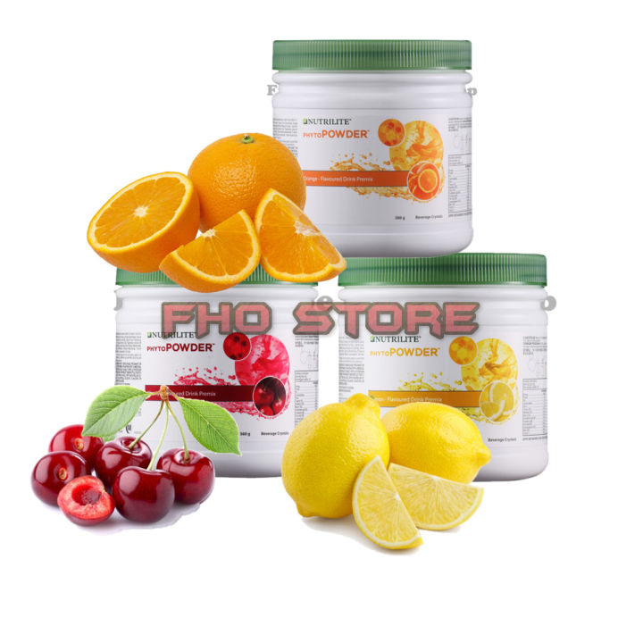 Amway Nutrilite PhytoPOWDER Phyto POWDER Orange Lemon Cherry Flavoured ...