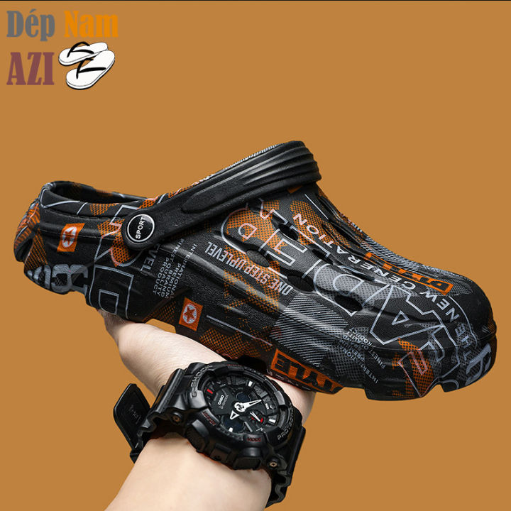 Giày Crocs chống trượt mùa hè dành cho nam | Dép đế dày mũi nhọn | Dép ...